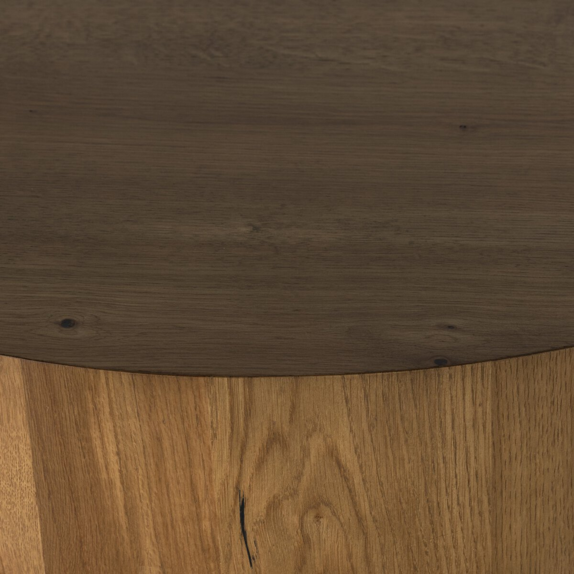 Eaton Drum Coffee Table | Amber Oak Resin – Simone & Ivy